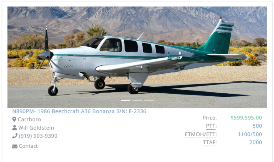 Introducing PLANELOGIX Aircraft Listings